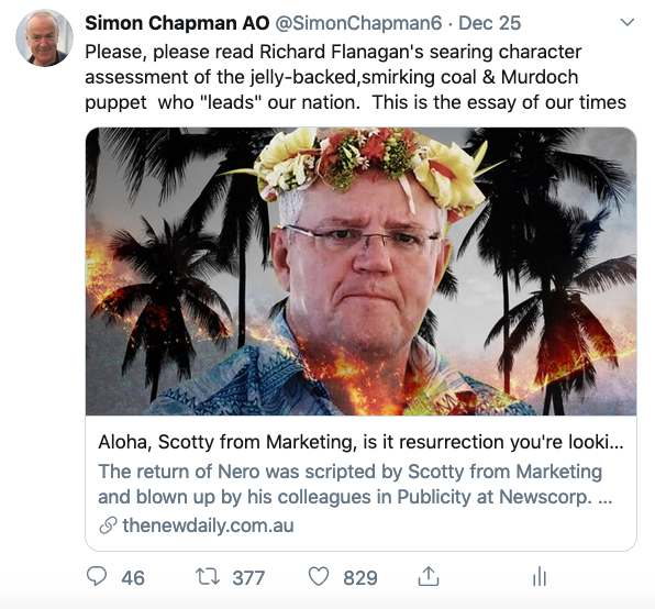 Scott Morrison at the beach | Simon Chapman AO